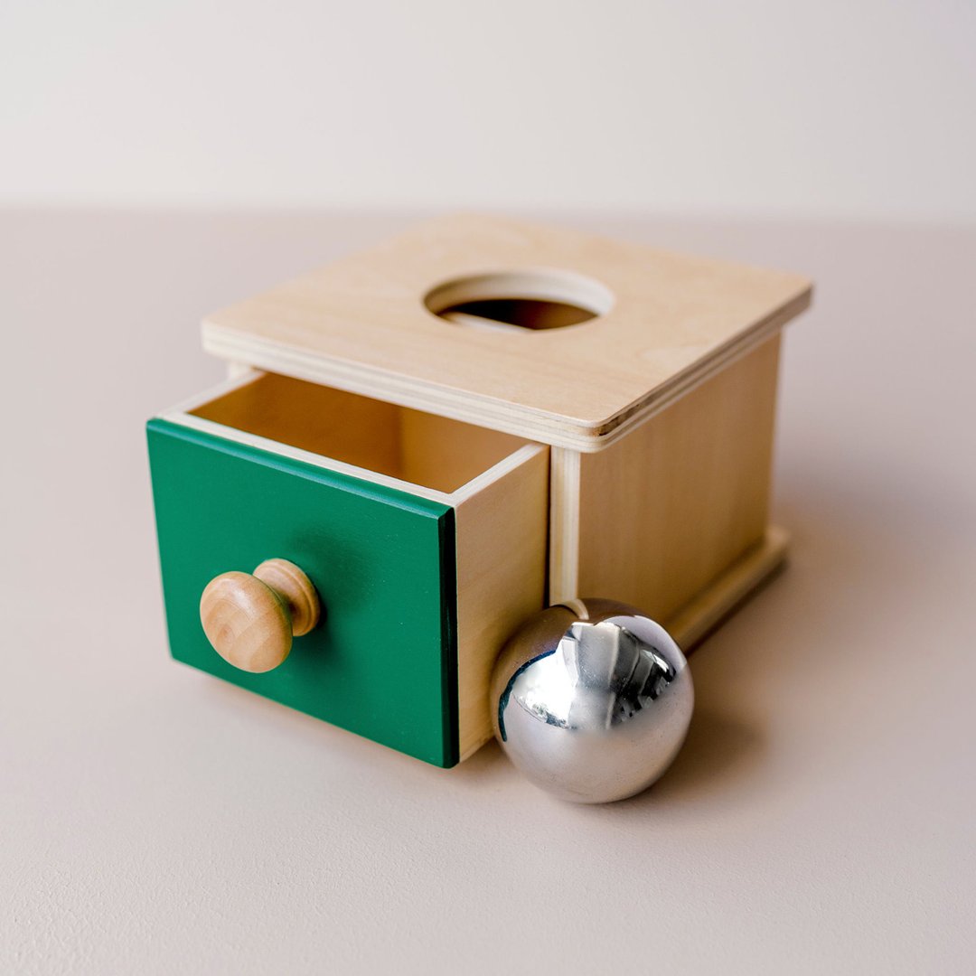 PlayLogy | Educational Baby Toy | Wooden Box & Ball Drop With Mirror ...